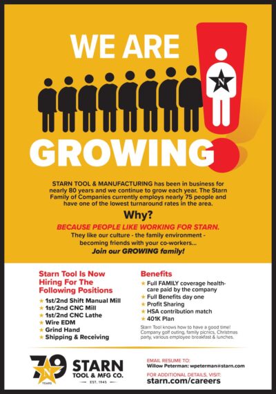 Careers | Starn Tool | Component Machining | Prototype To Production