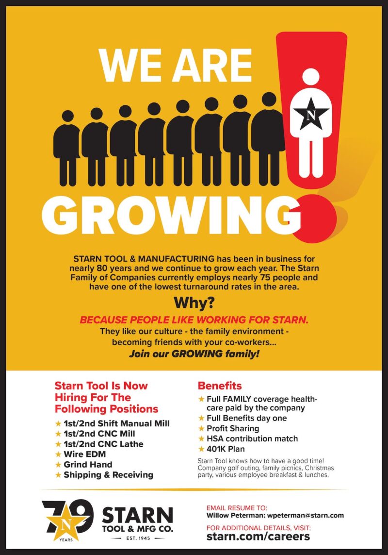 Careers | Starn Tool | Component Machining | Prototype To Production